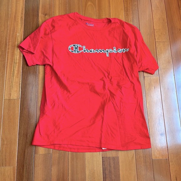 Champion | Shirts | Champion Logo In Logo Graphic Red Tshirt Like New ...
